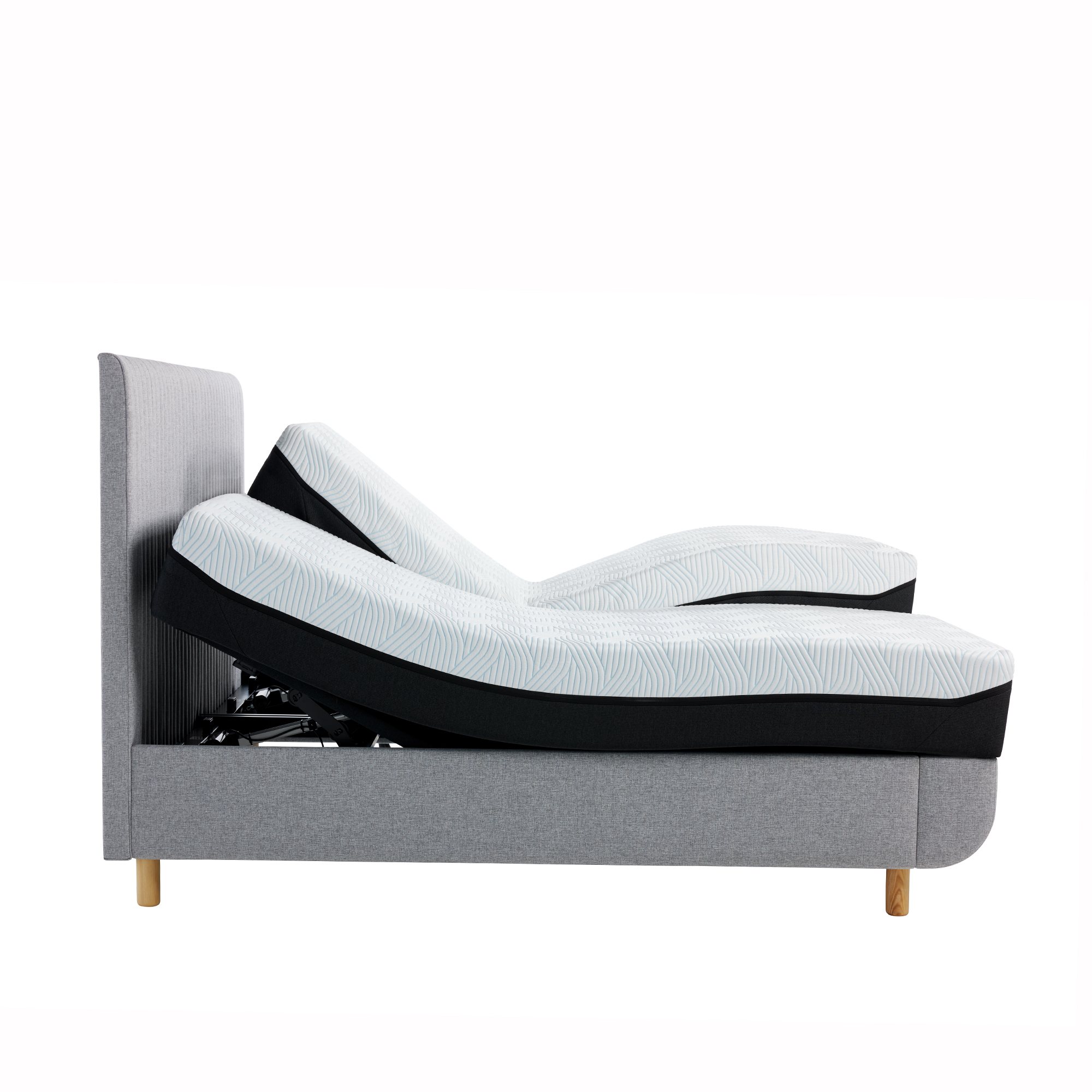 TEMPUR Ergo™ Smart Base With Vertical Headboard • Roomes Furniture