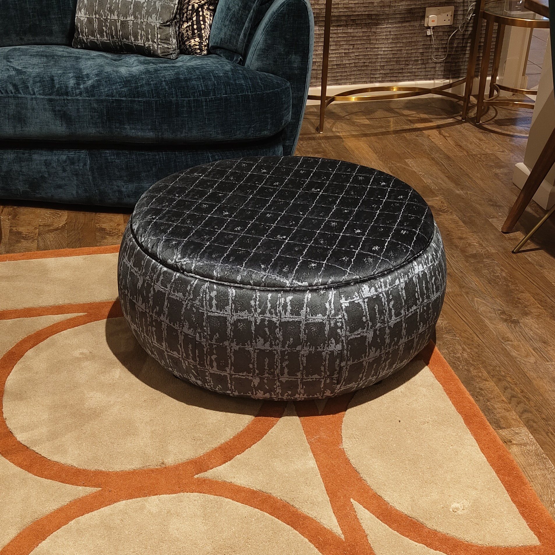 Gatsby - Large Stool (Clearance) • Roomes Furniture