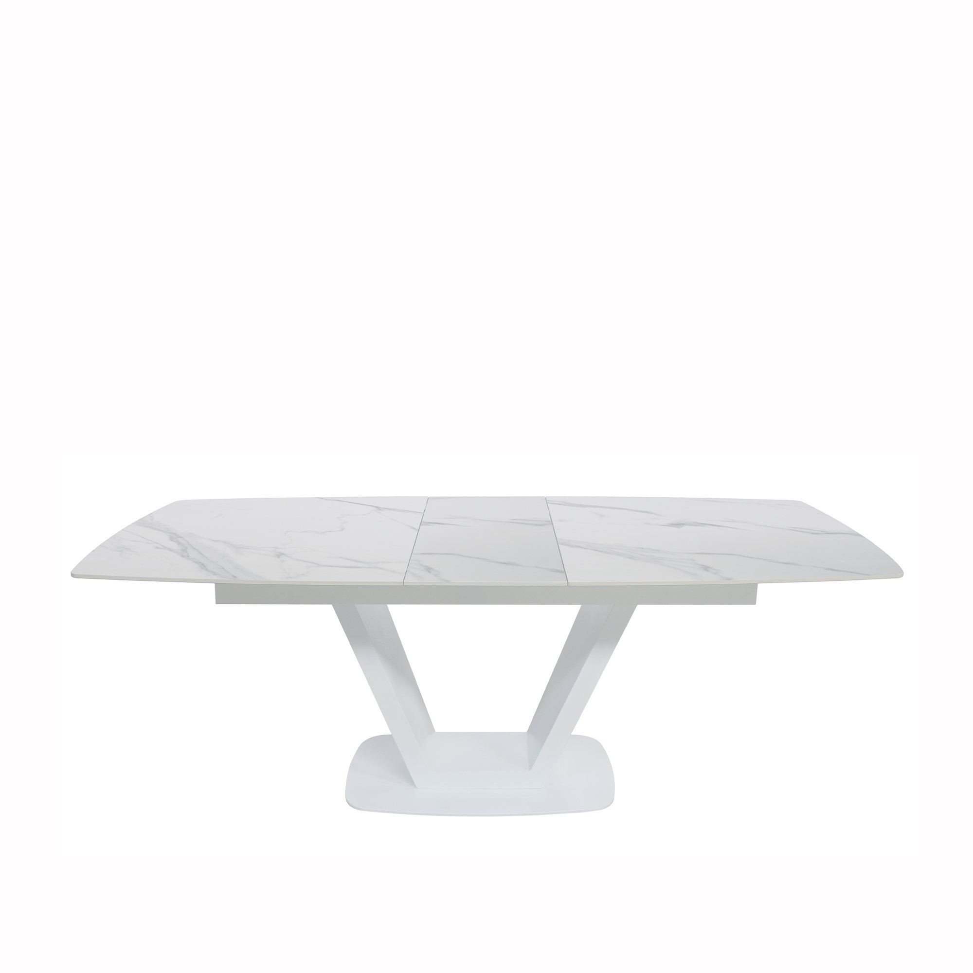 Athens Extending Dining Table 180cm in White • Roomes Furniture