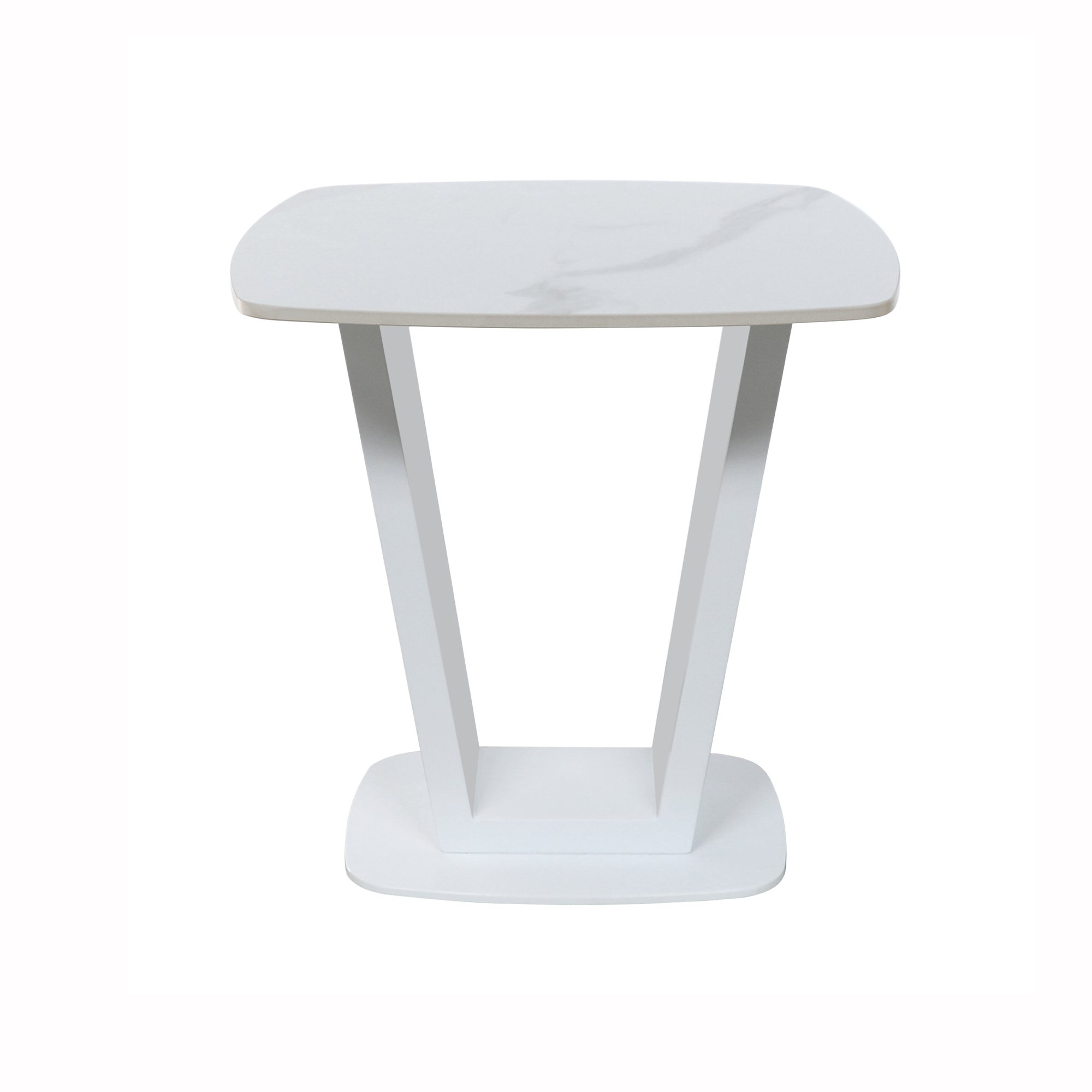Athens Lamp Table in White • Roomes Furniture