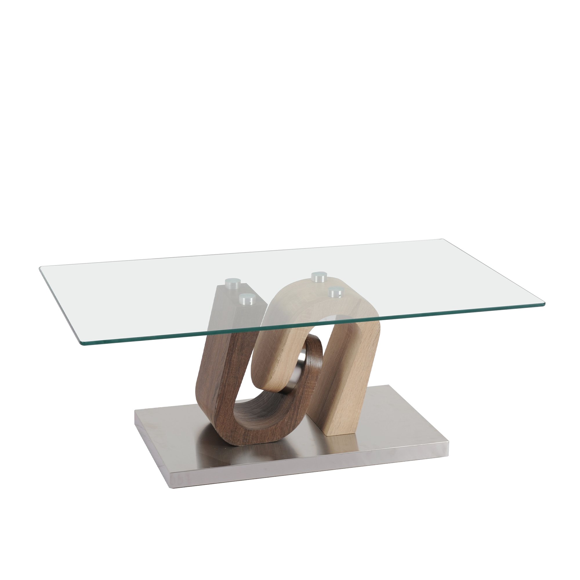 Neptune Coffee Table (Walnut and Oak) • Roomes Furniture & Interiors