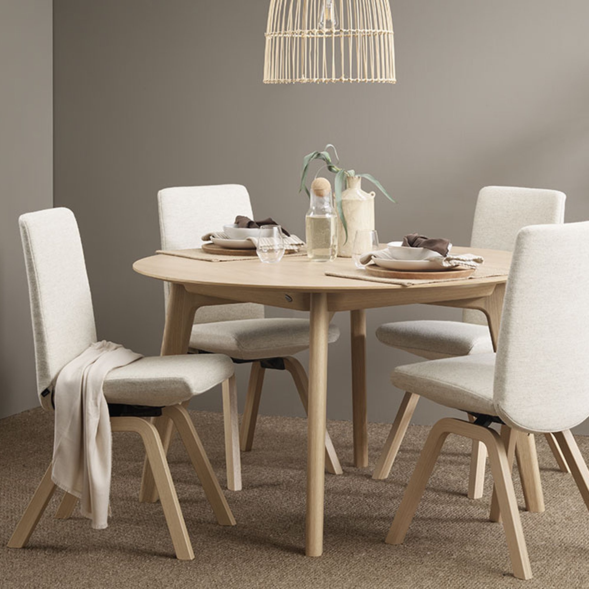 Stressless Bordeaux Round Dining Table • Roomes Furniture & Interiors