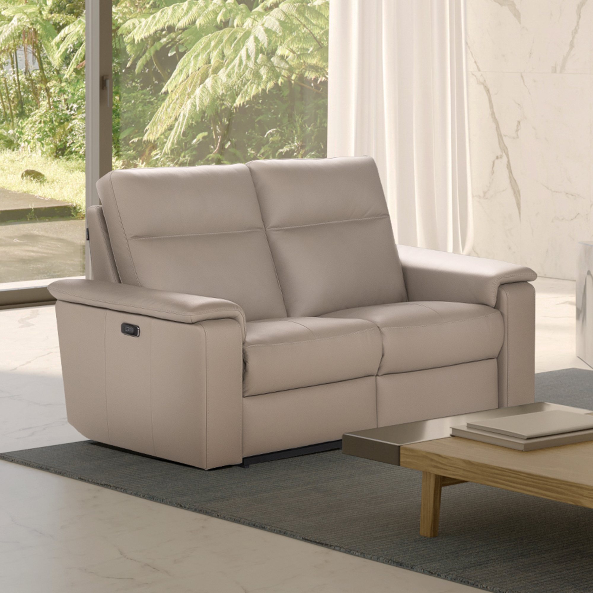 Nicoletti Home Syracuse 2 Seat Power Recliner Sofa • Roomes Furniture ...