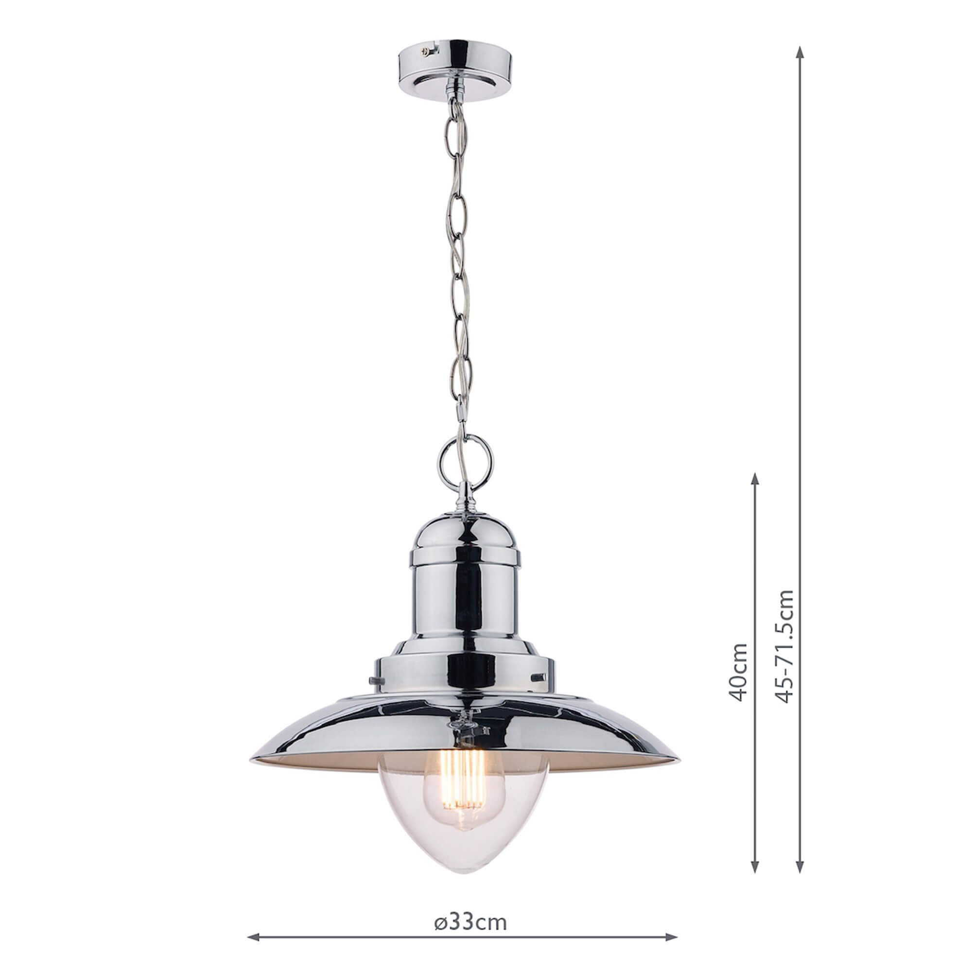 Laura Ashley Corbridge Pendant Polished Chrome • Roomes Furniture ...
