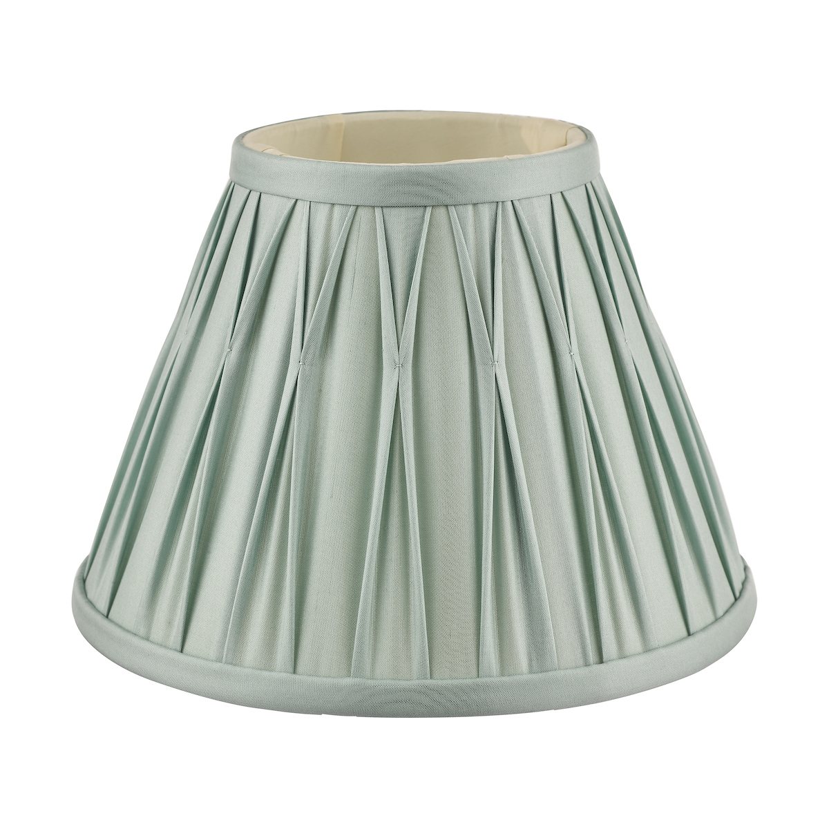 Laura Ashley - Fenn Silk Shade Duck Egg (8 inch) • Roomes Furniture