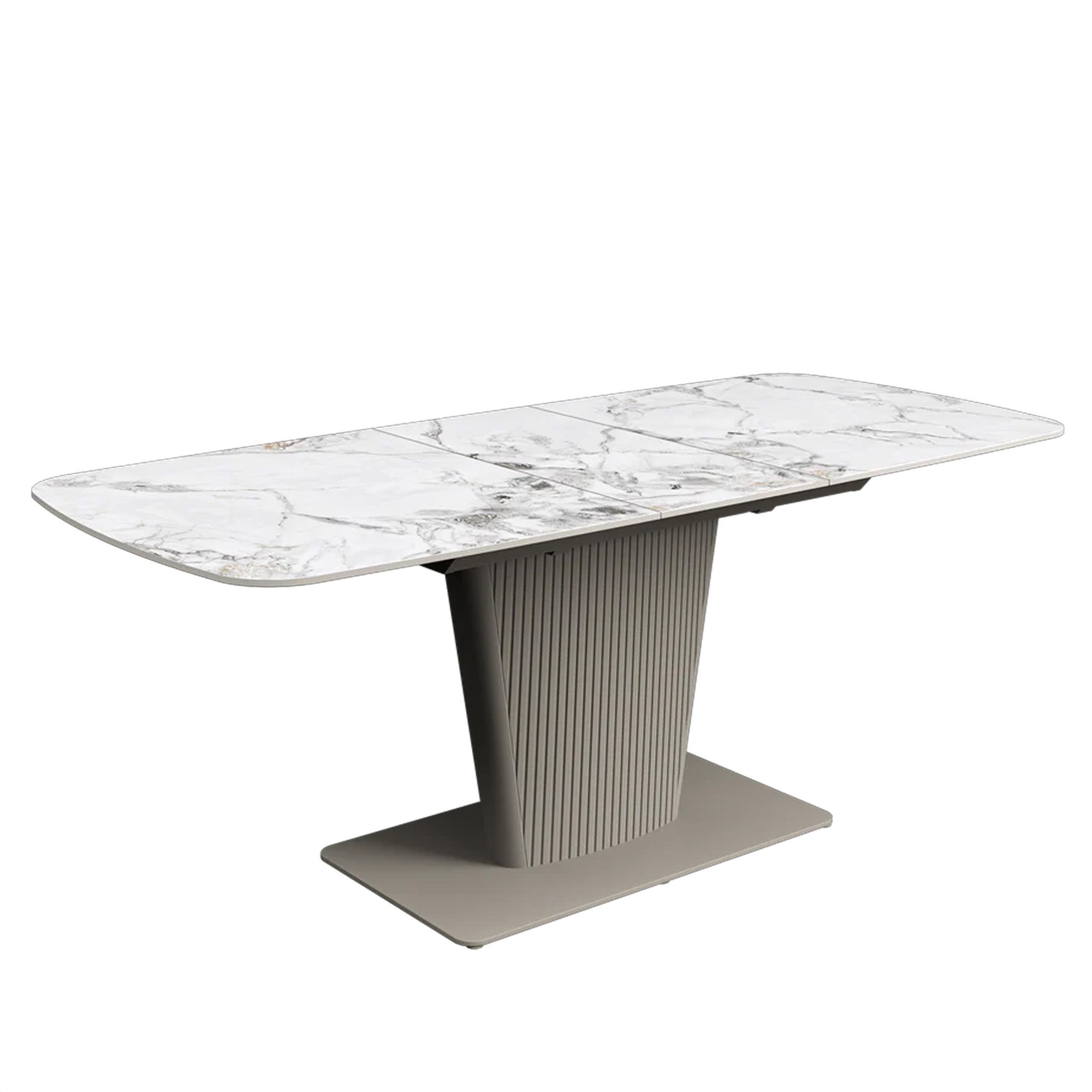 Florence Large Ceramic Extending Table White • Roomes Furniture