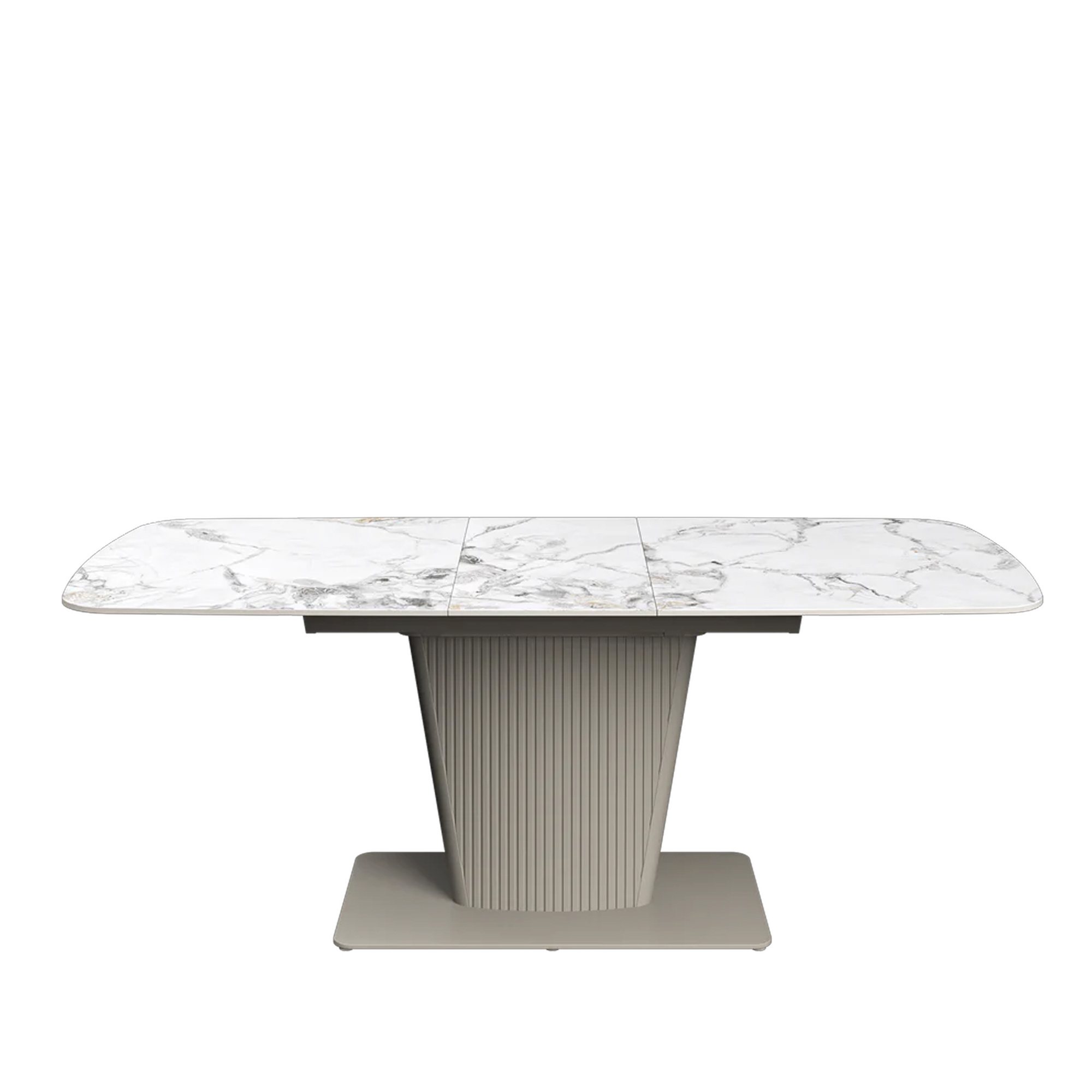 Florence Large Ceramic Extending Table White • Roomes Furniture