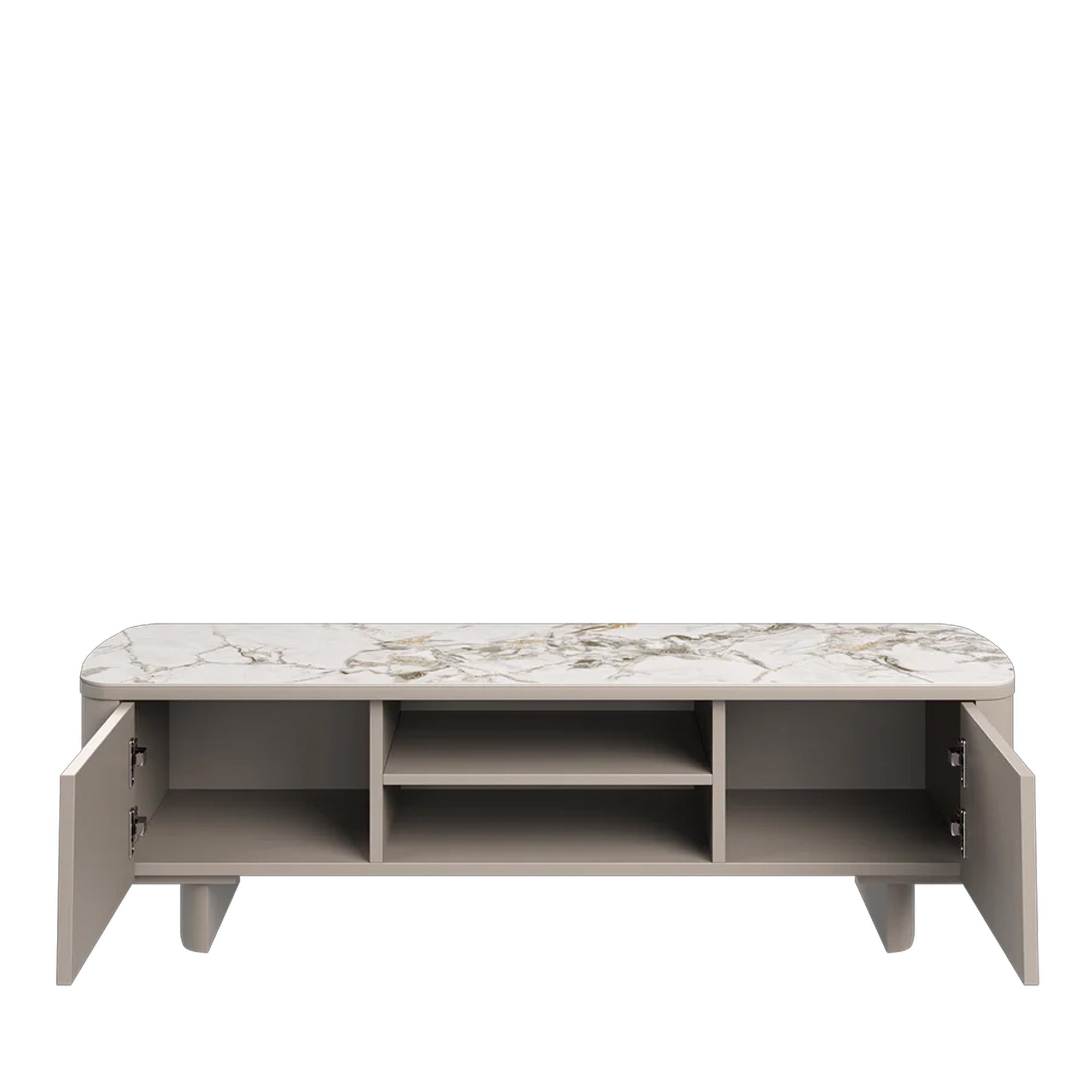 Florence - Ceramic TV Unit (White) • Roomes Furniture