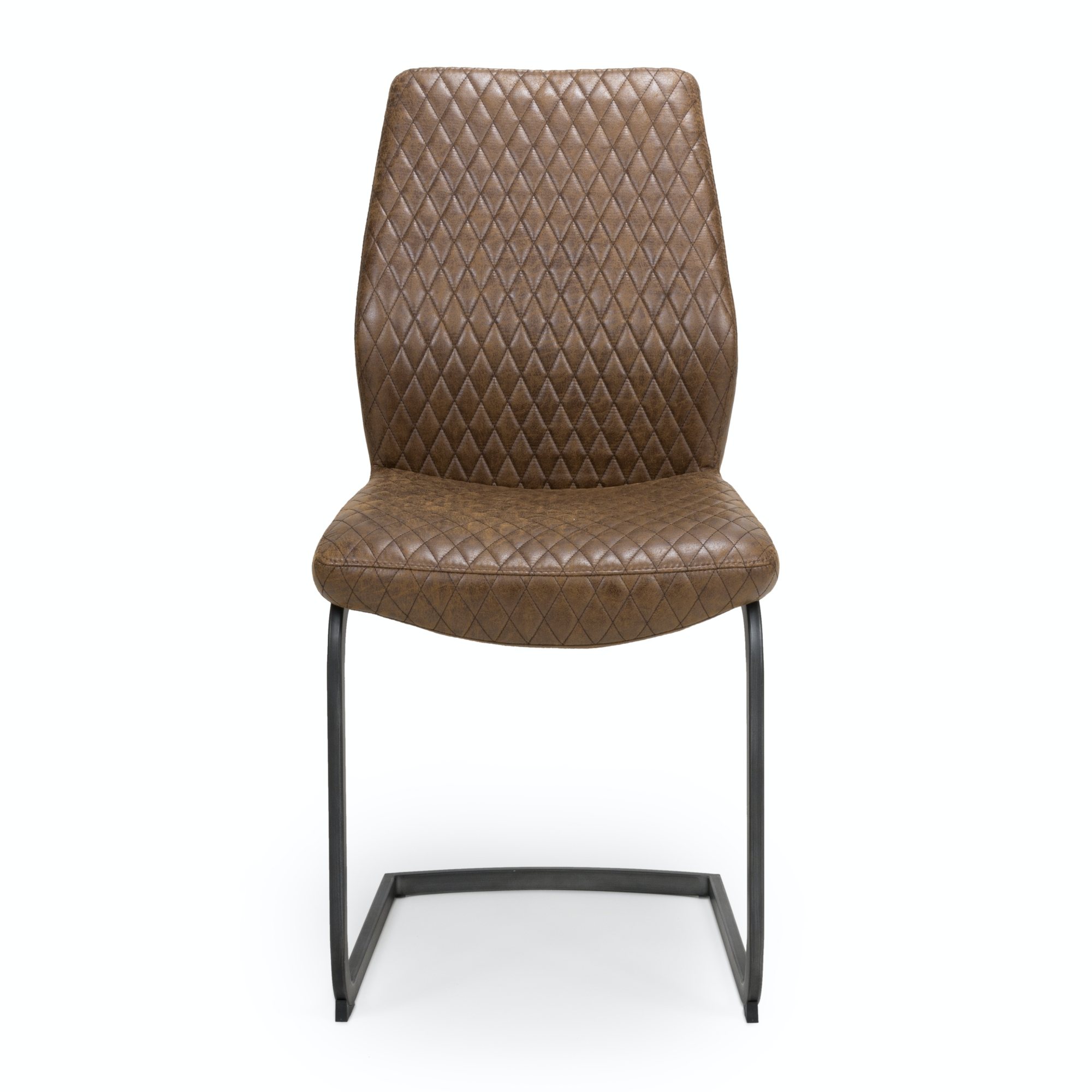 Charlie Fabric Dining Chair (Antique Brown) • Roomes Furniture