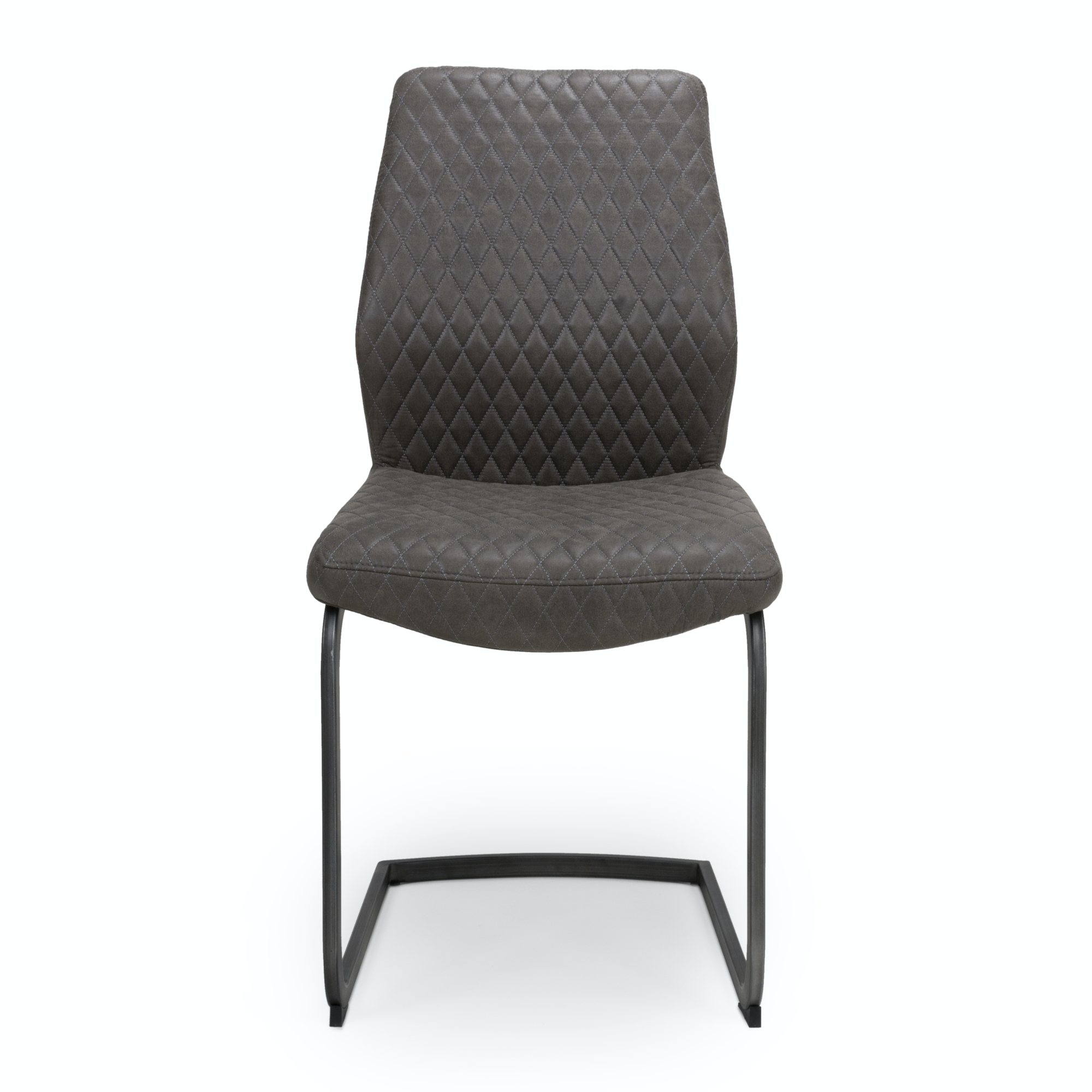 Charlie Fabric Dining Chair (Grey) • Roomes Furniture & Interiors