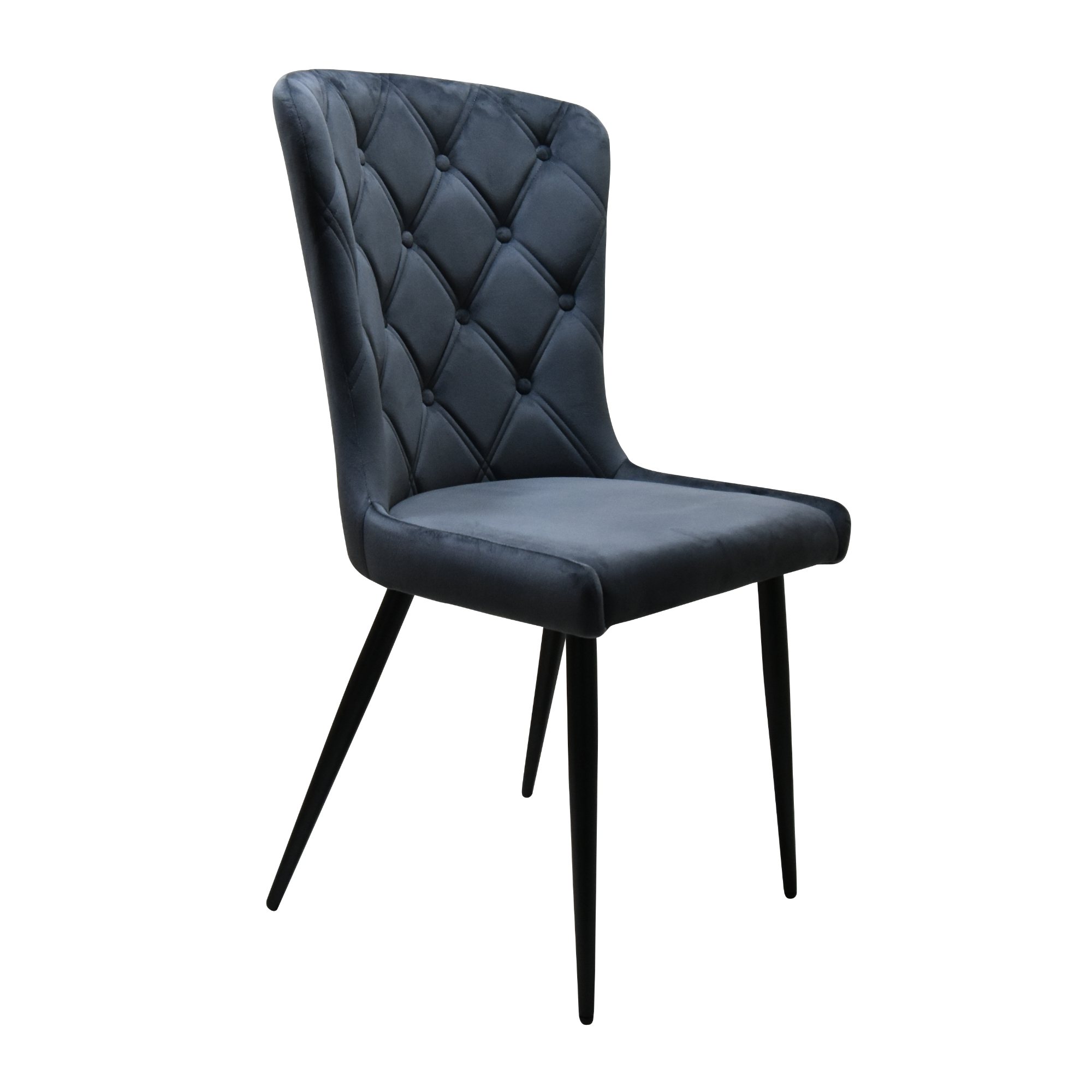 Merlin Dining Chair (Grey Fabric) • Roomes Furniture & Interiors