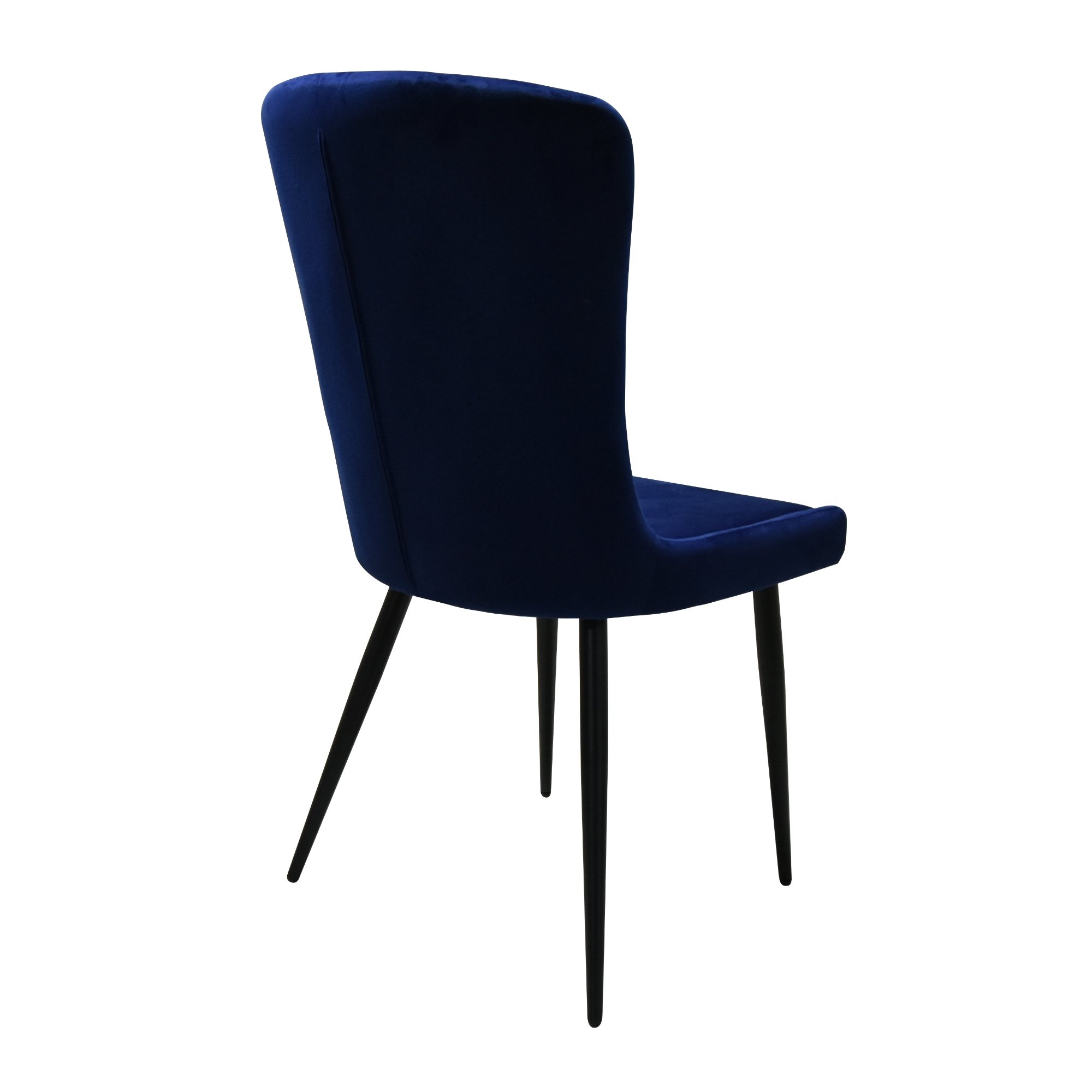 Merlin Dining Chair (Navy Fabric) • Roomes Furniture