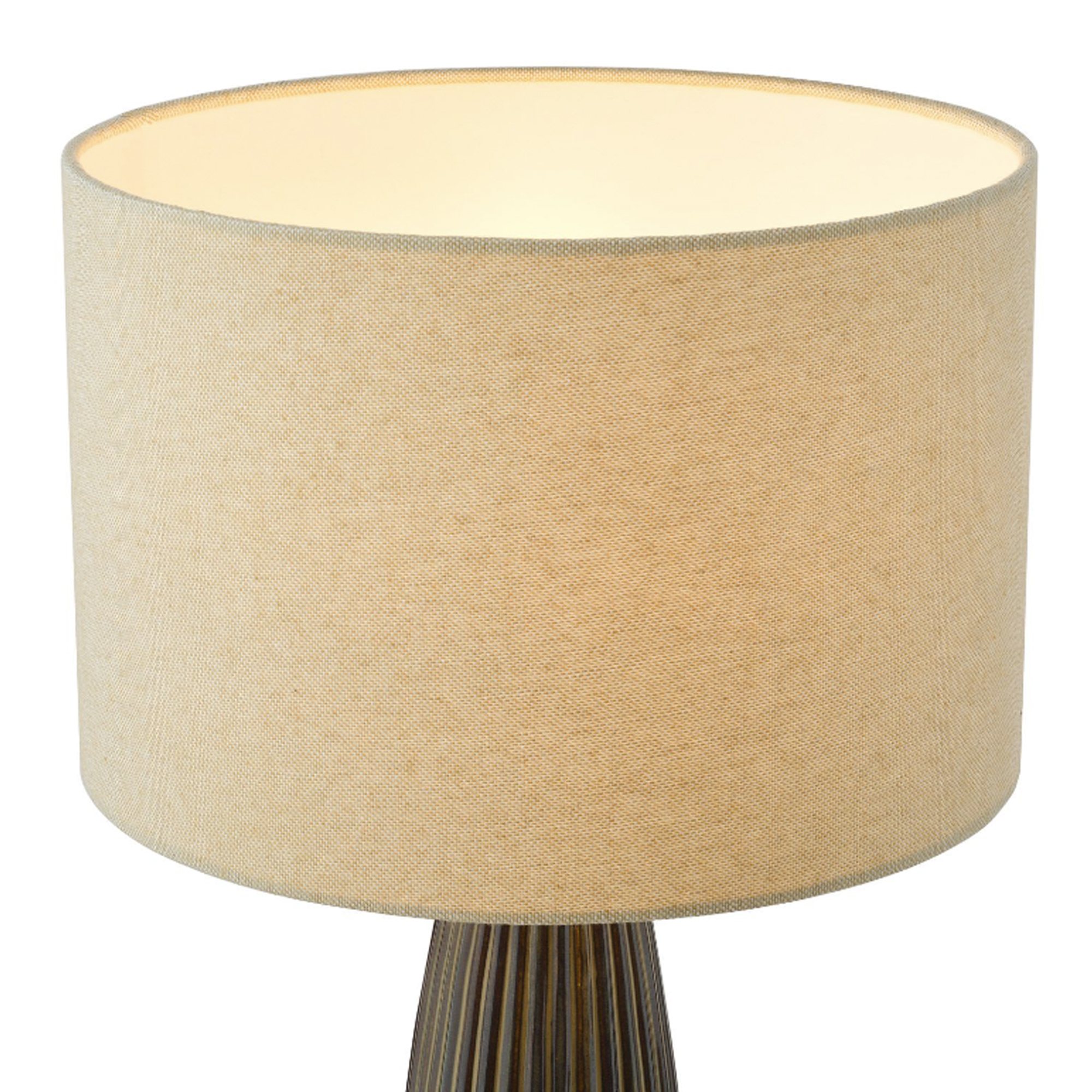 Dar - Kaulana Table Lamp (Brown With Shade) • Roomes Furniture