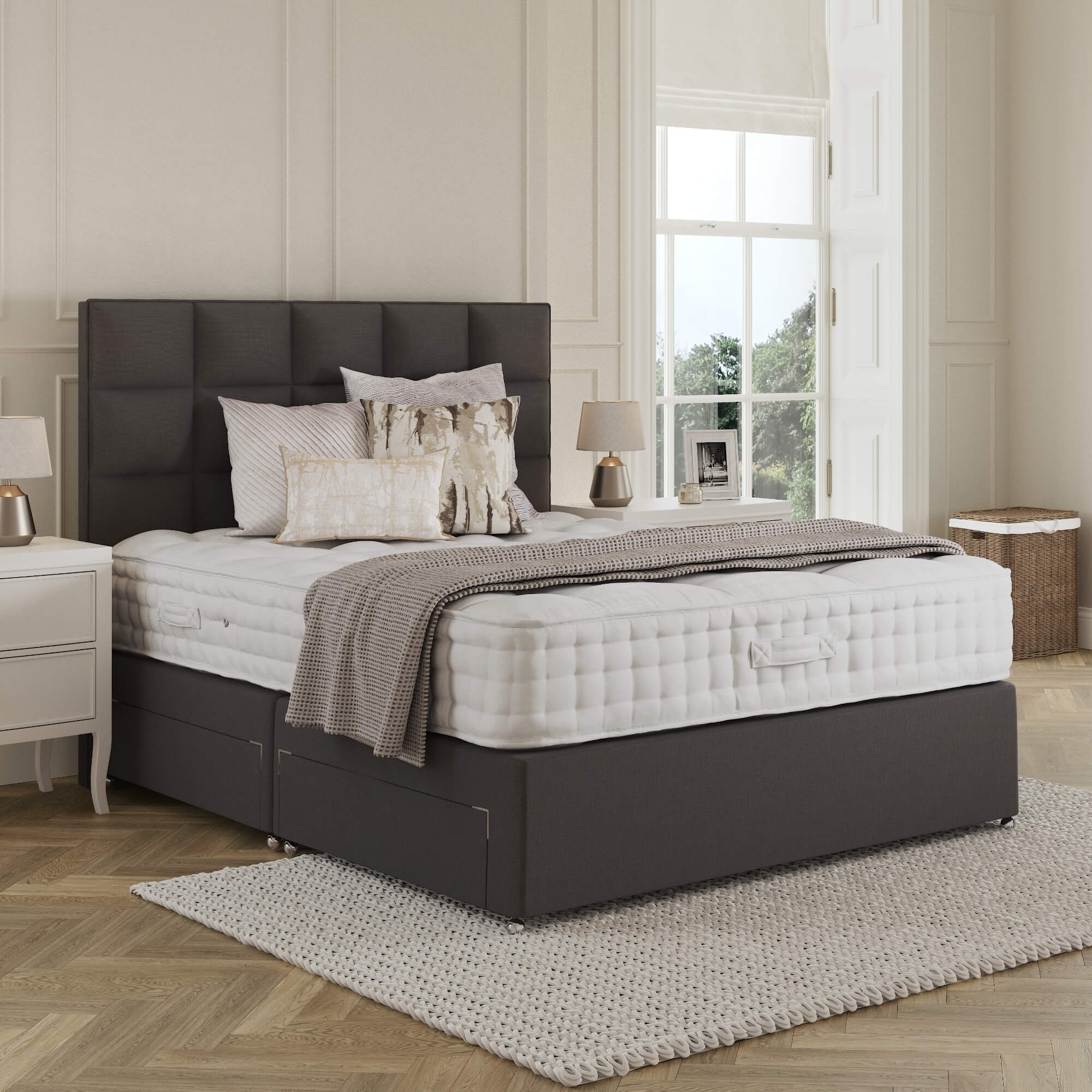 Relyon Royal Osborne Pocket 2000 Mattress and Divan Base Set • Roomes ...