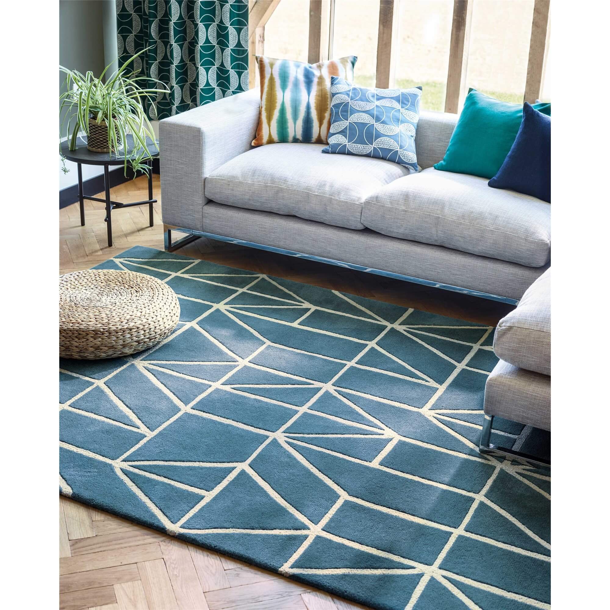 Scion Viso Denim Rug • Roomes Furniture & Interiors