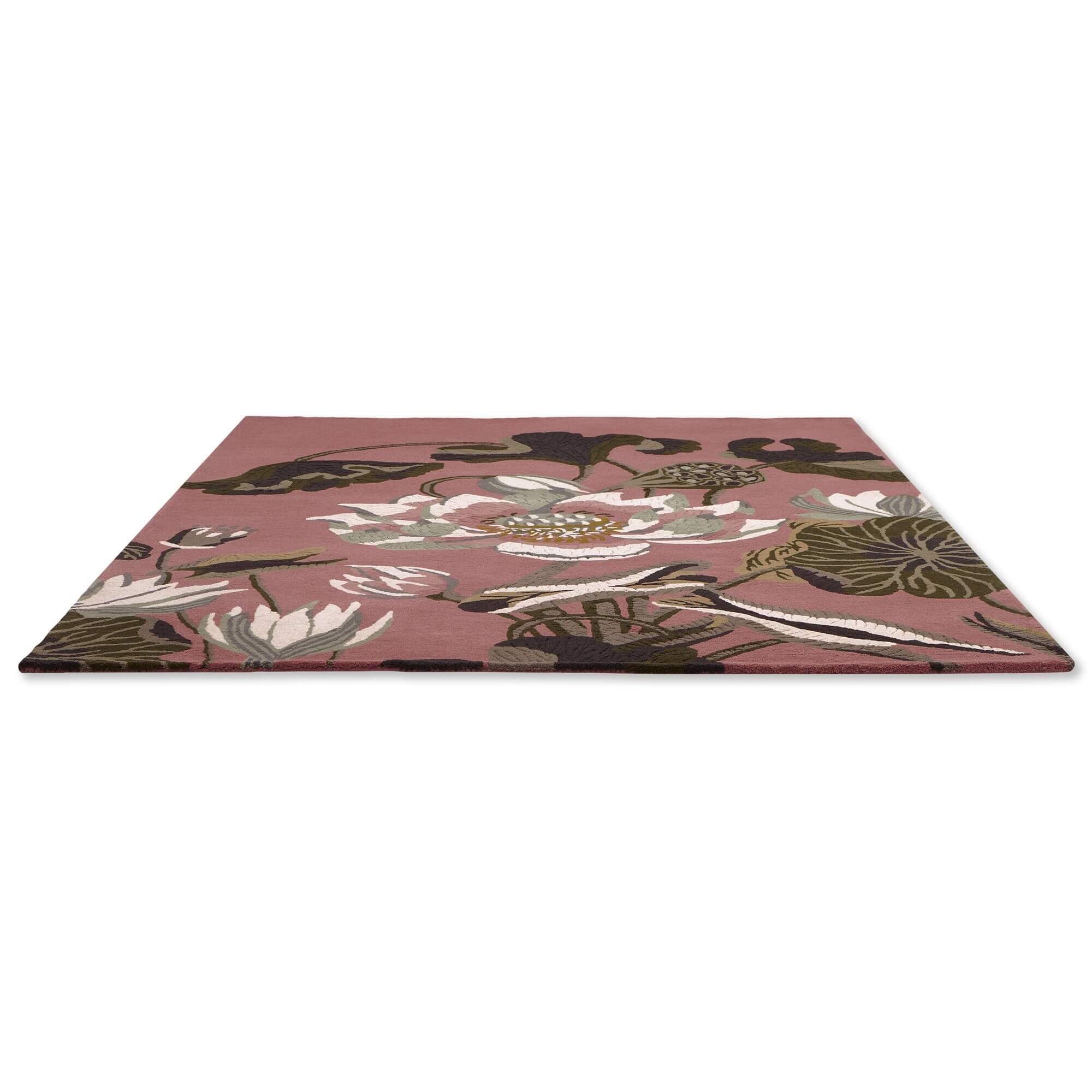 Wedgwood Waterlily Dusty Rose Rug • Roomes Furniture & Interiors