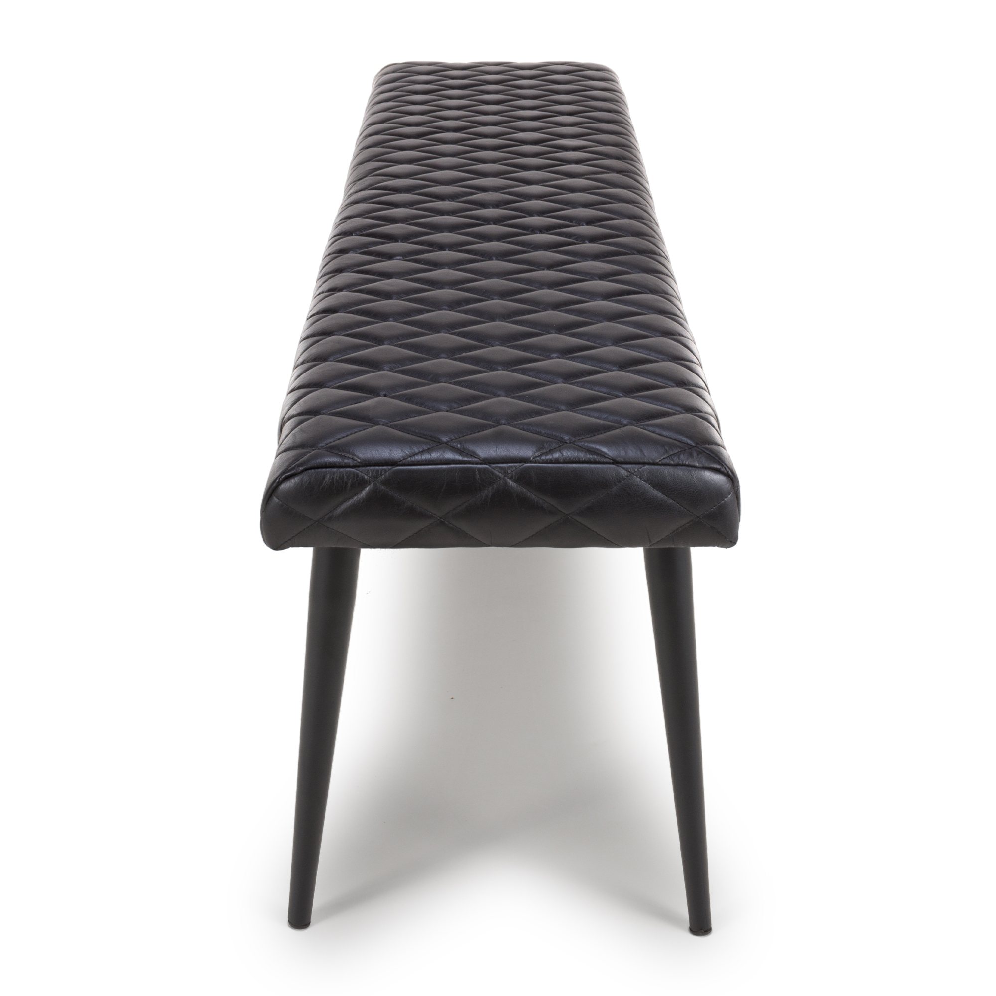 Austin Bench 160cm (Black PU) • Roomes Furniture & Interiors
