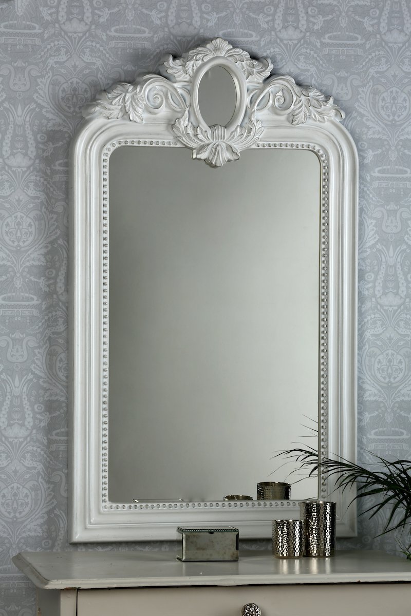 Laura Ashley Alana Rectangle Mirror Distressed Cream • Roomes Furniture ... Laura Ashley Alana Rectangle Mirror Distressed Cream • Roomes Furniture ...