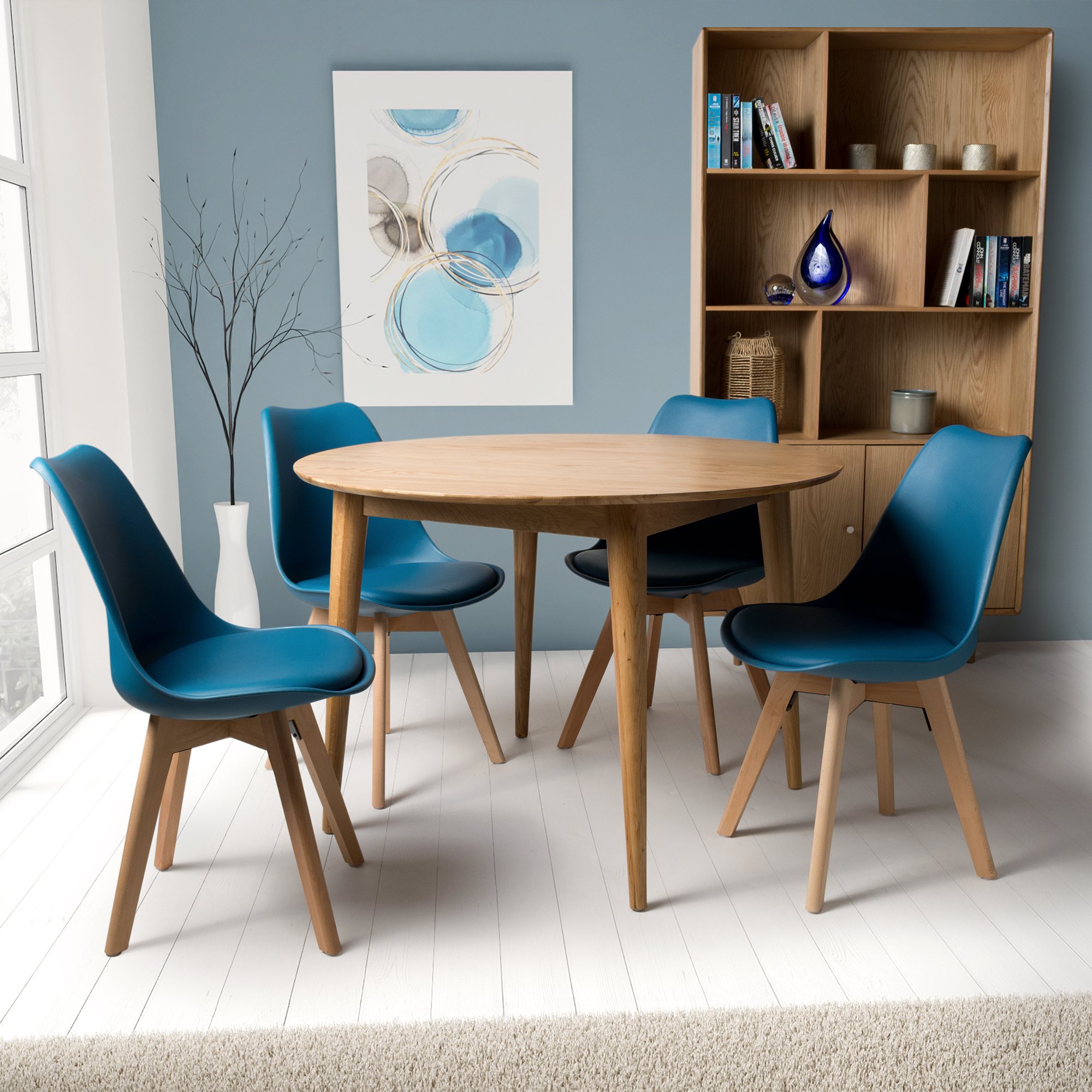 Lonsdale Round Dining Table (110cm) • Roomes Furniture