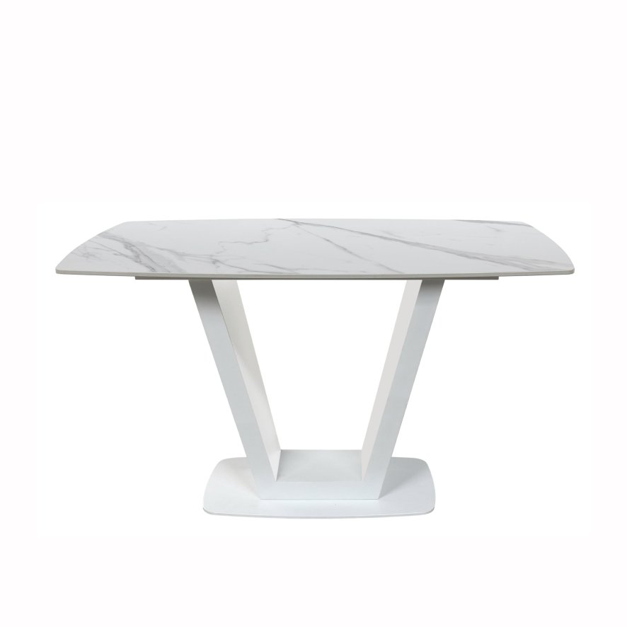 Athens Compact Dining Table White • Roomes Furniture & Interiors