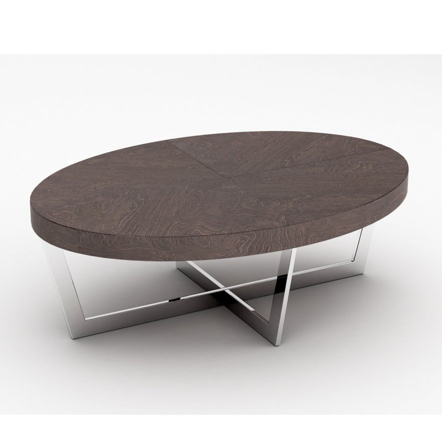 Orion Oval Coffee Table (Acorn) • Roomes Furniture