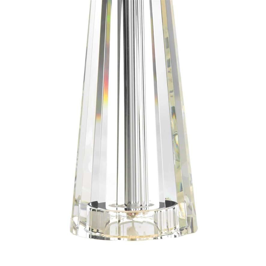 Dar Cyprus Table Lamp Crystal With Shade • Roomes Furniture