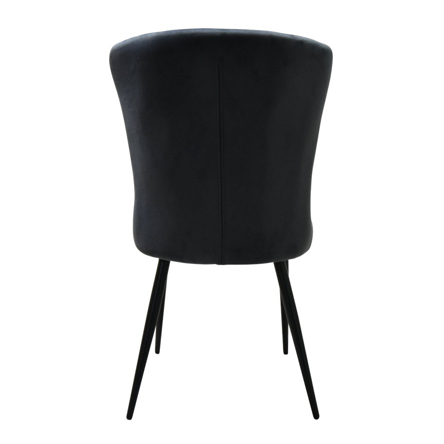 Merlin Dining Chair (Grey Fabric) • Roomes Furniture & Interiors