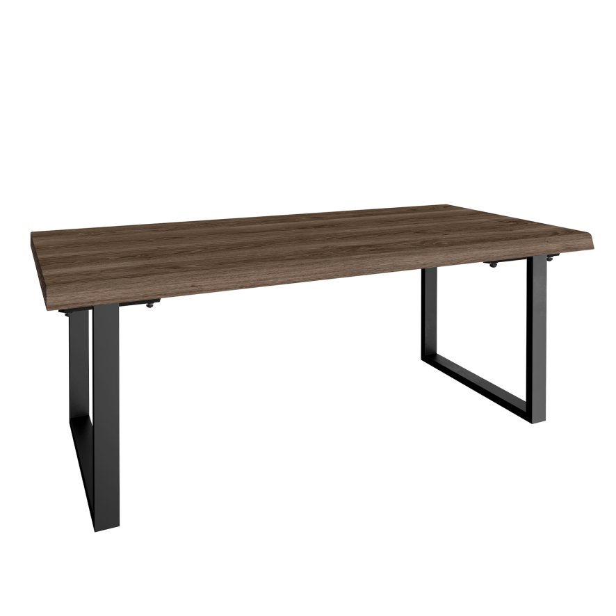 Texas - Dining Table with U Leg Metal Base (190cm) • Roomes Furniture