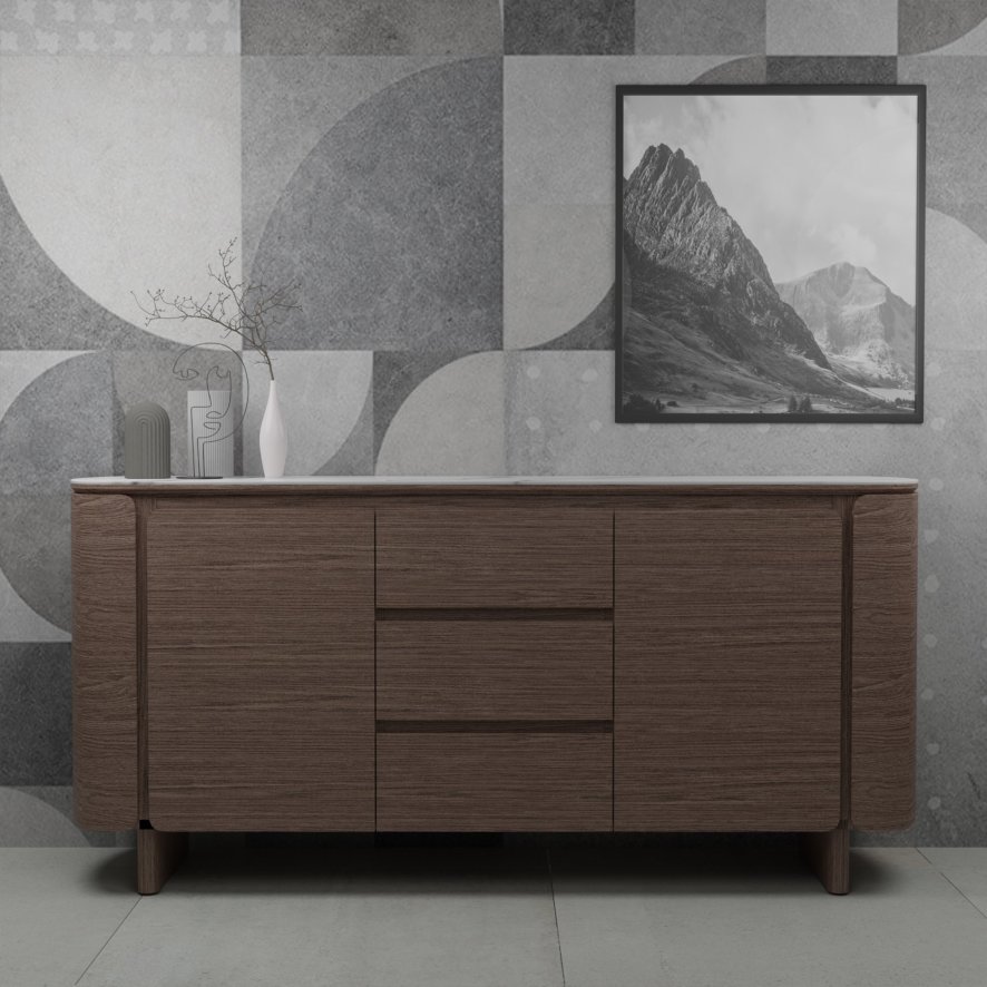 Hatfield Sideboard Stone • Roomes Furniture