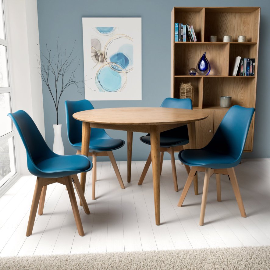 Lonsdale Round Dining Table (110cm) • Roomes Furniture